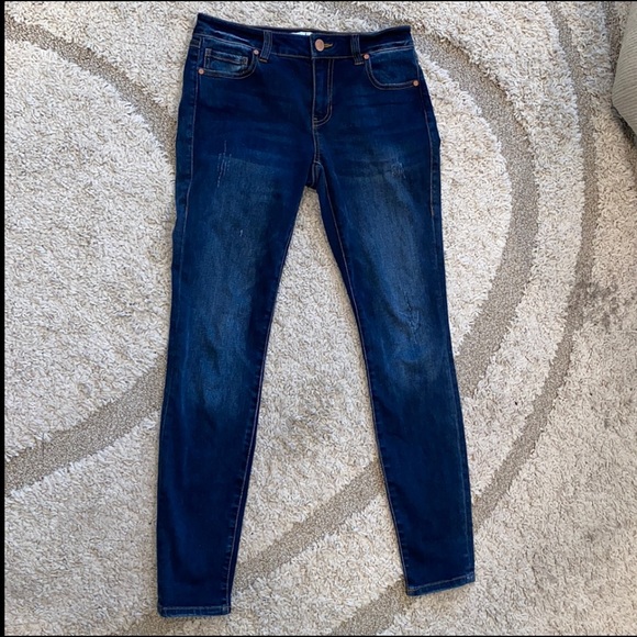 CAbi | Jeans | Cabi Blue Denim Skinny Stretchy Jeans Size 4 | Poshmark